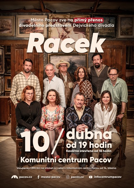 Racek - KC Pacov, Komunitní Centrum Pacov, Pacov - vstupenky xticket.cz